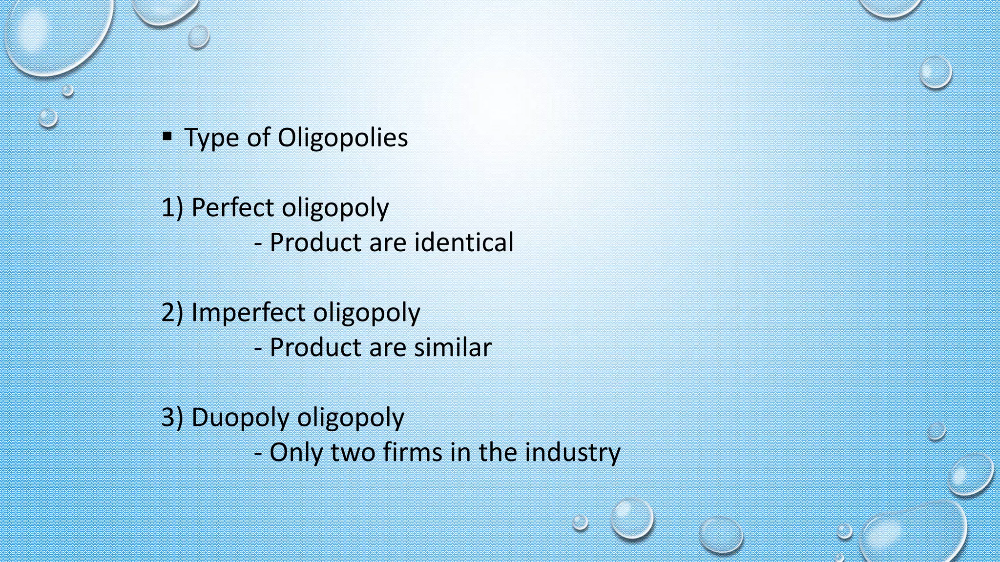 Oligopoly market | PPTX