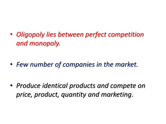 Oligopoly | PPTX | Business | Business and Finance