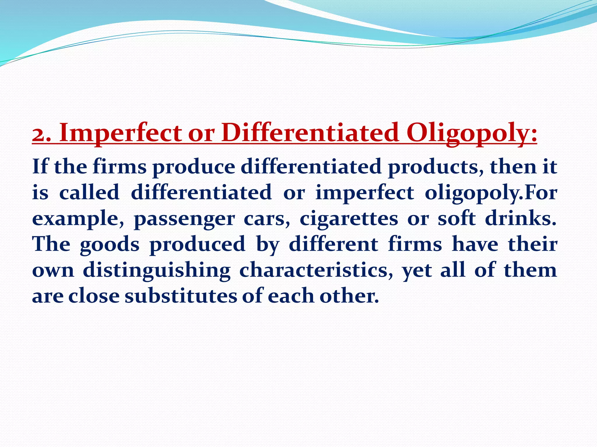 Oligopoly presentation | PPTX