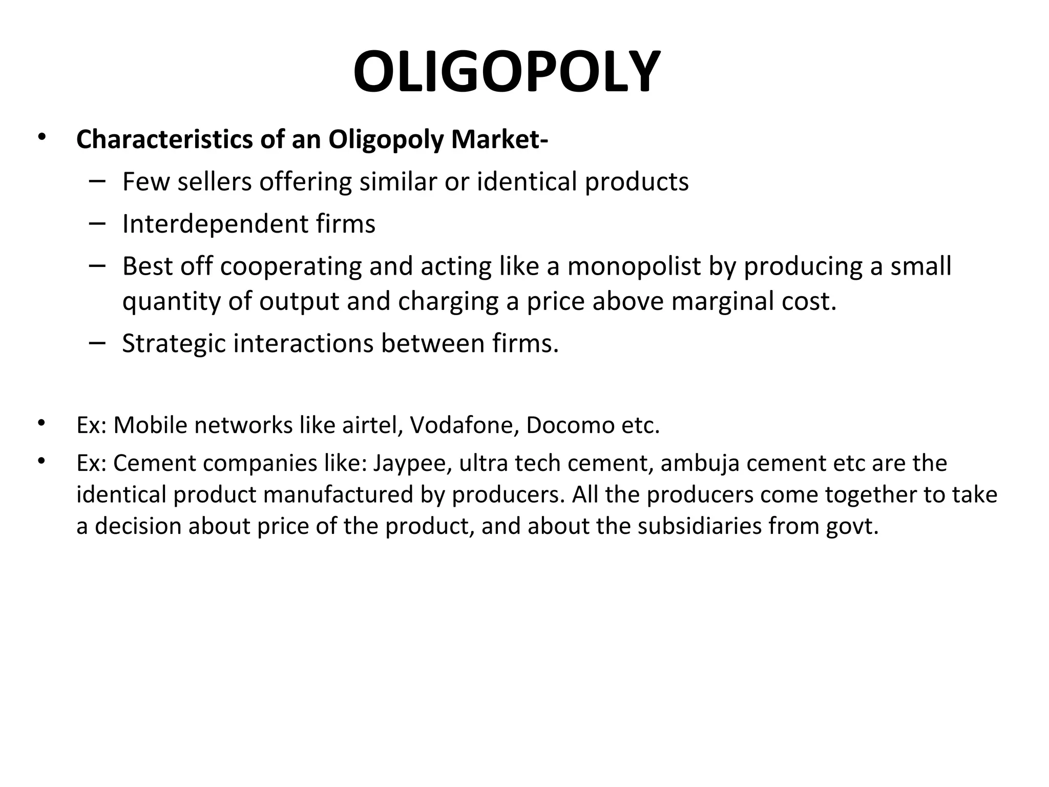 Ethics in Oligopoly & public policy | PPT
