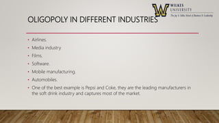 Oligpoly in telecommunication industry | PPTX