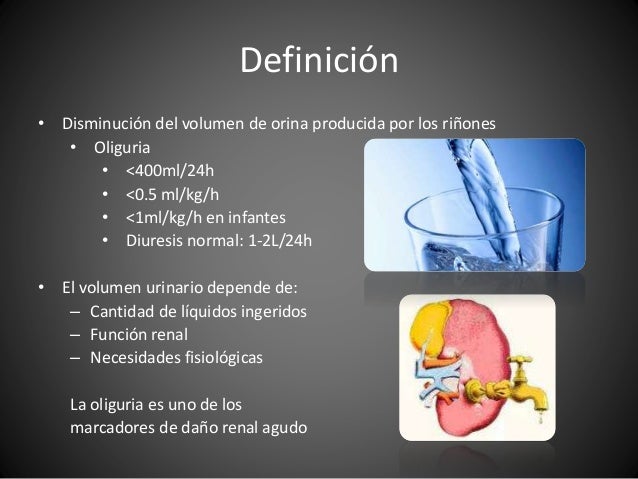 Oliguria Vs Anuria