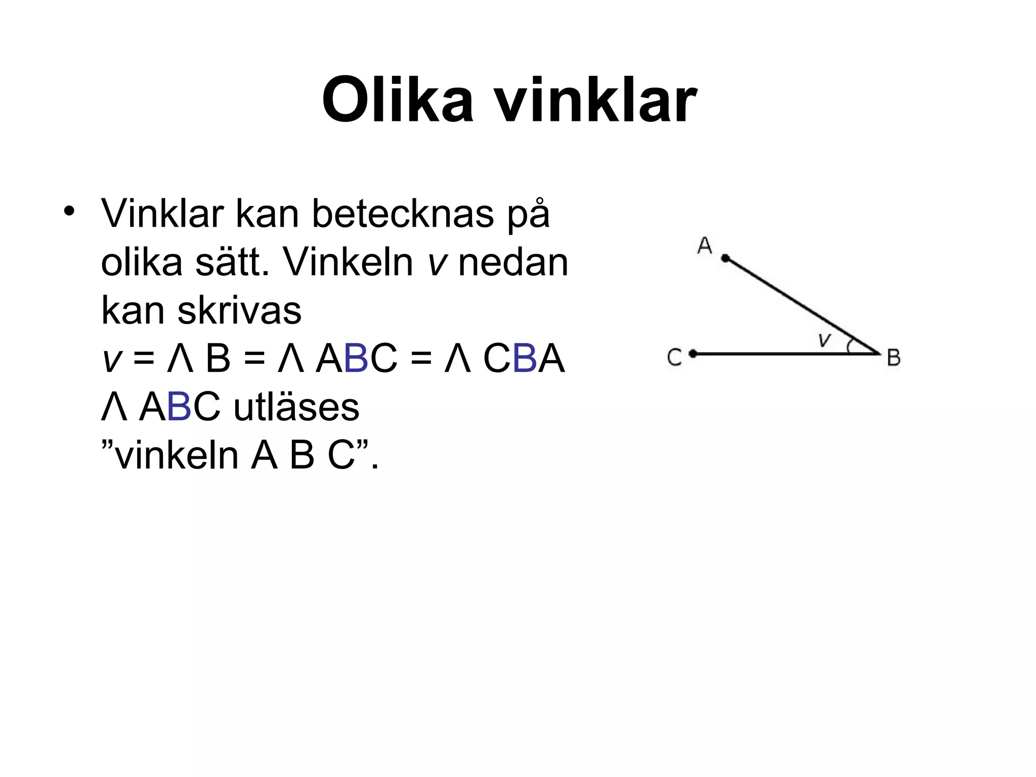 Olika vinklaråk 7 | PPT