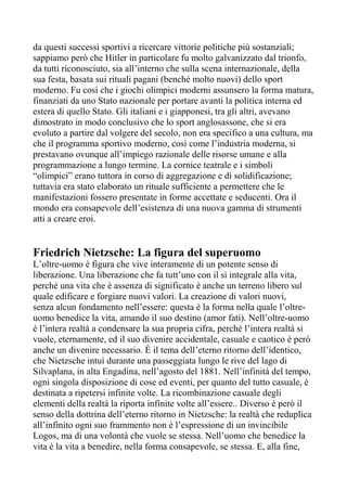 Olimpiadi 1936:evento sportivo o politico? | PDF
