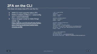 Introduction to 2FA on AWS | PPTX