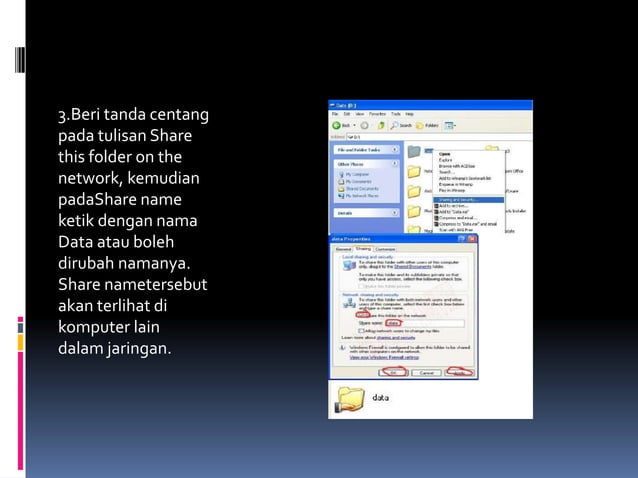 Langkah-langkah Sharing Folder | PPT
