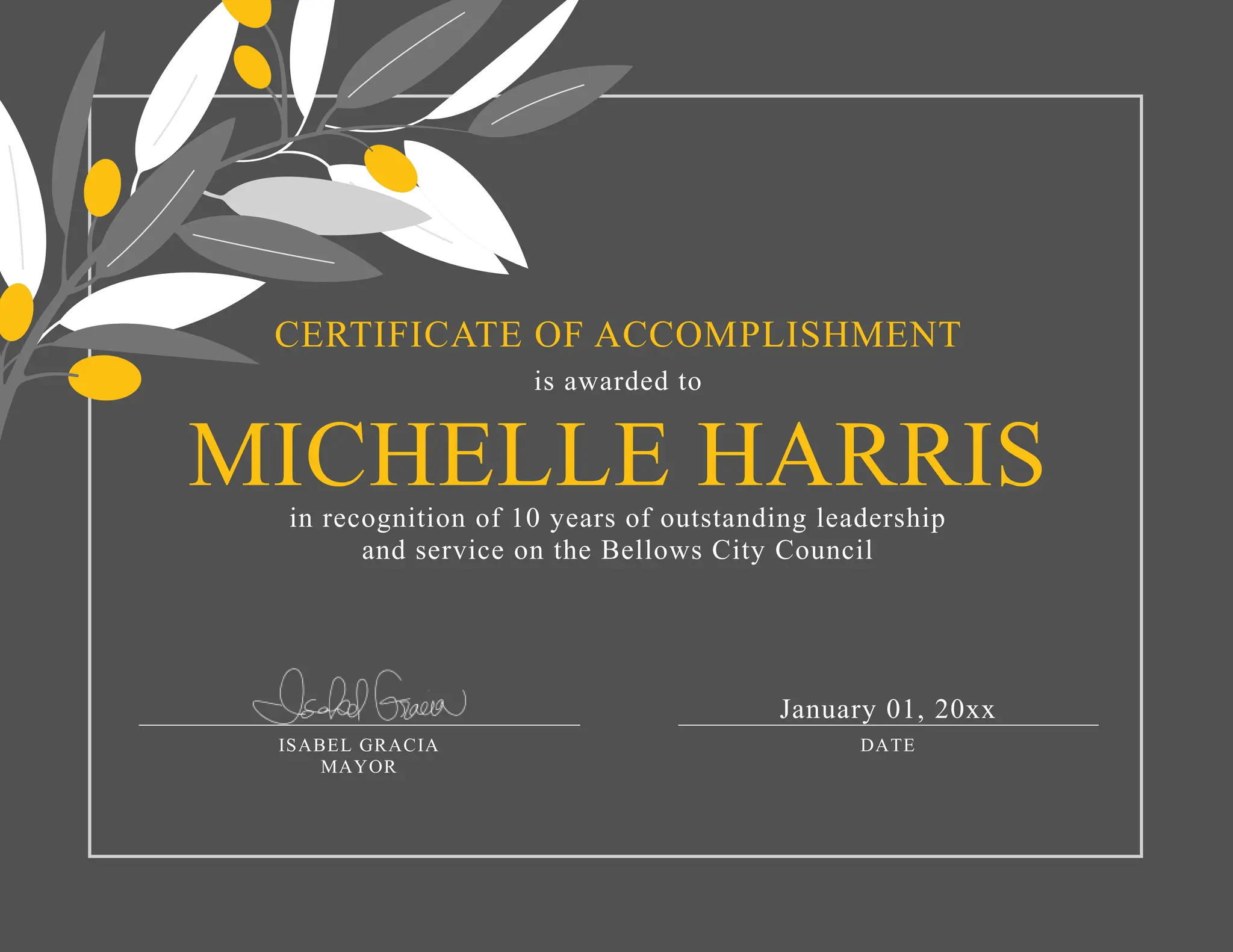 Olive branch certificate of accomplishment .docx
