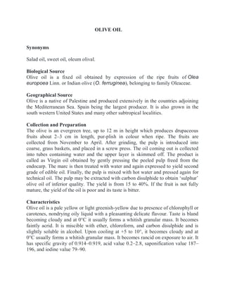 Olive oil | PDF