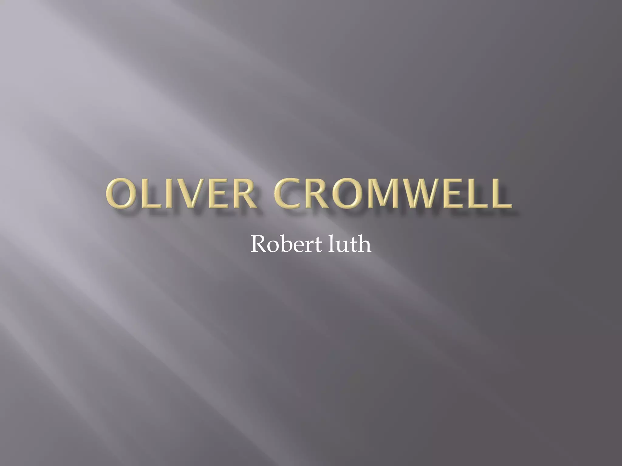 Oliver Cromwell | PDF