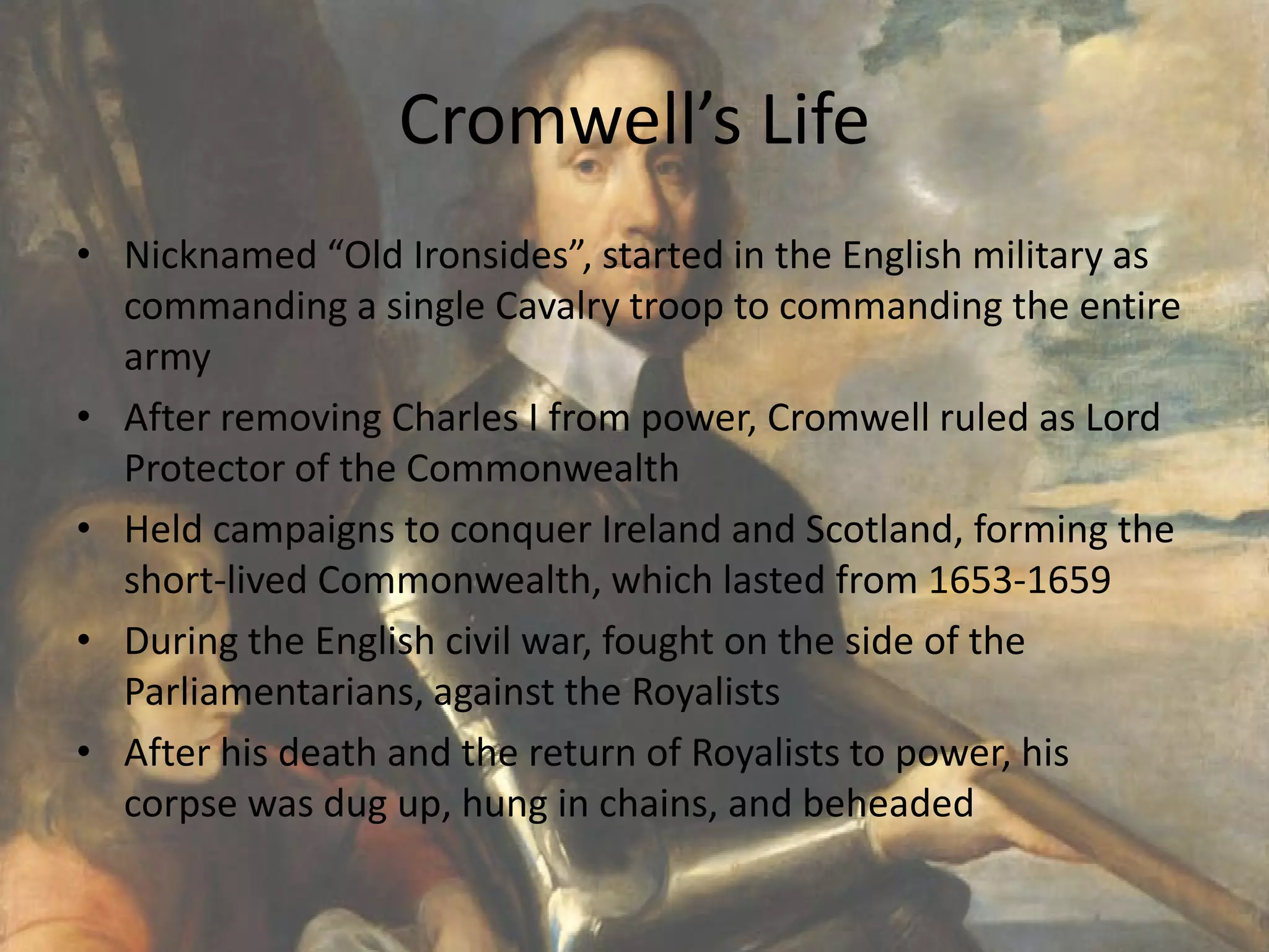 Oliver Cromwell | PDF