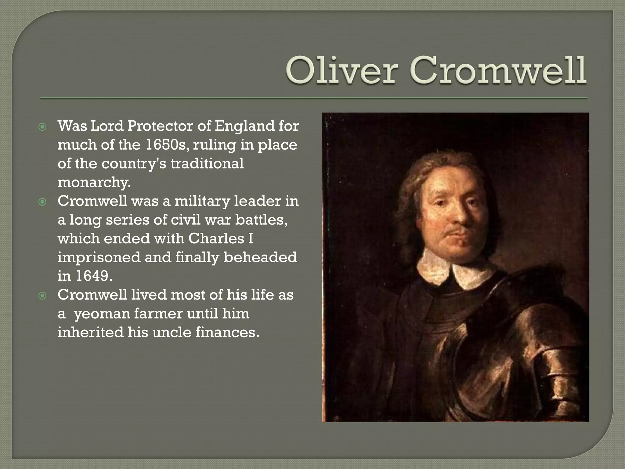 Oliver Cromwell | PPT