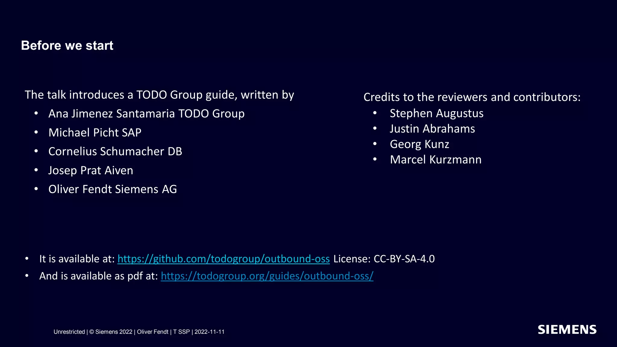 SFScon22 - Oliver Fendt - A practical Guide for Outbound Open Source.pdf