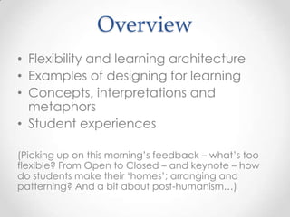 Designing the Learning Architecture in HE | PPT