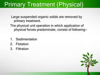 waste water treatment | PPTX