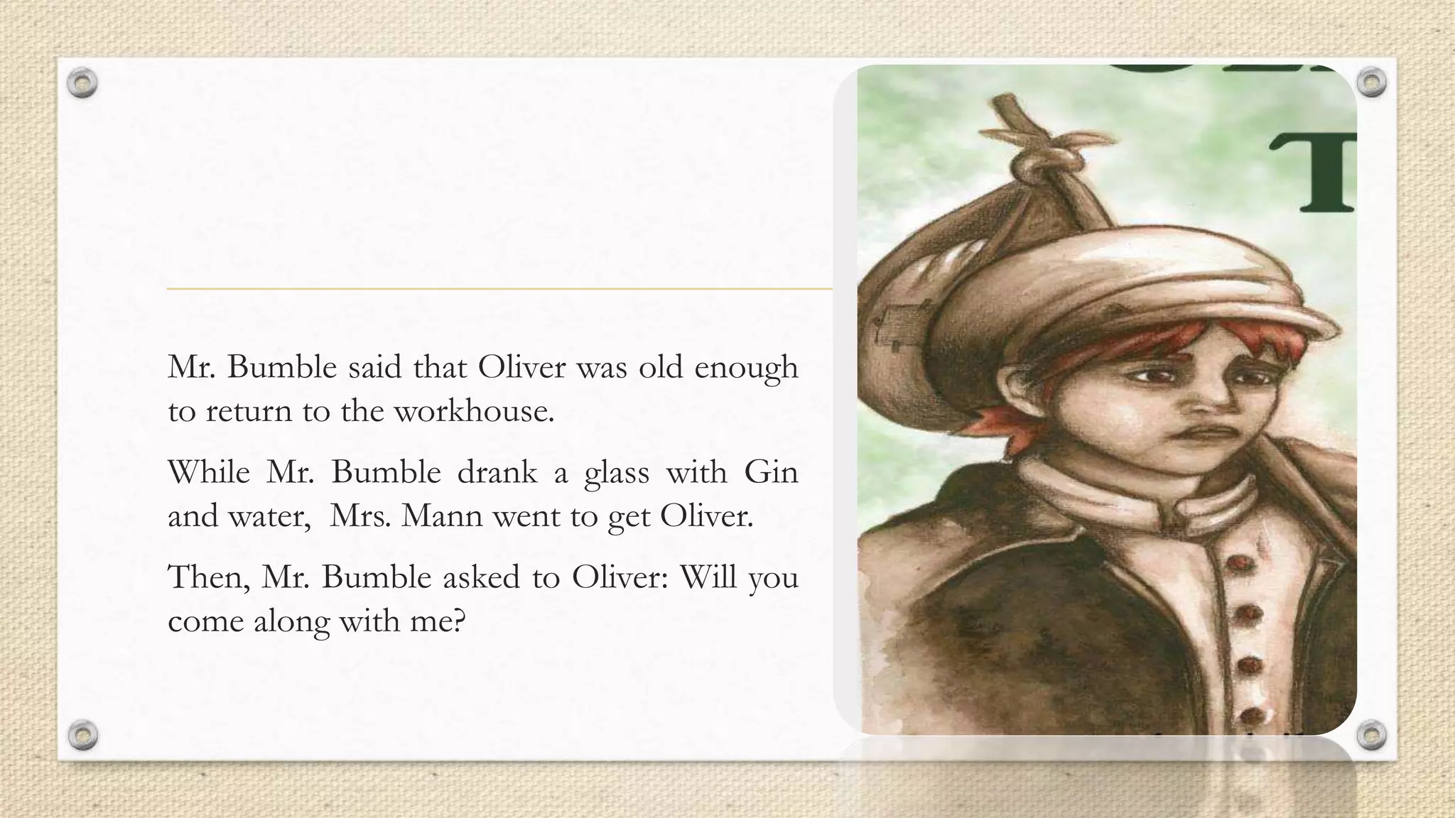 Oliver twist chapter 1 | PPT