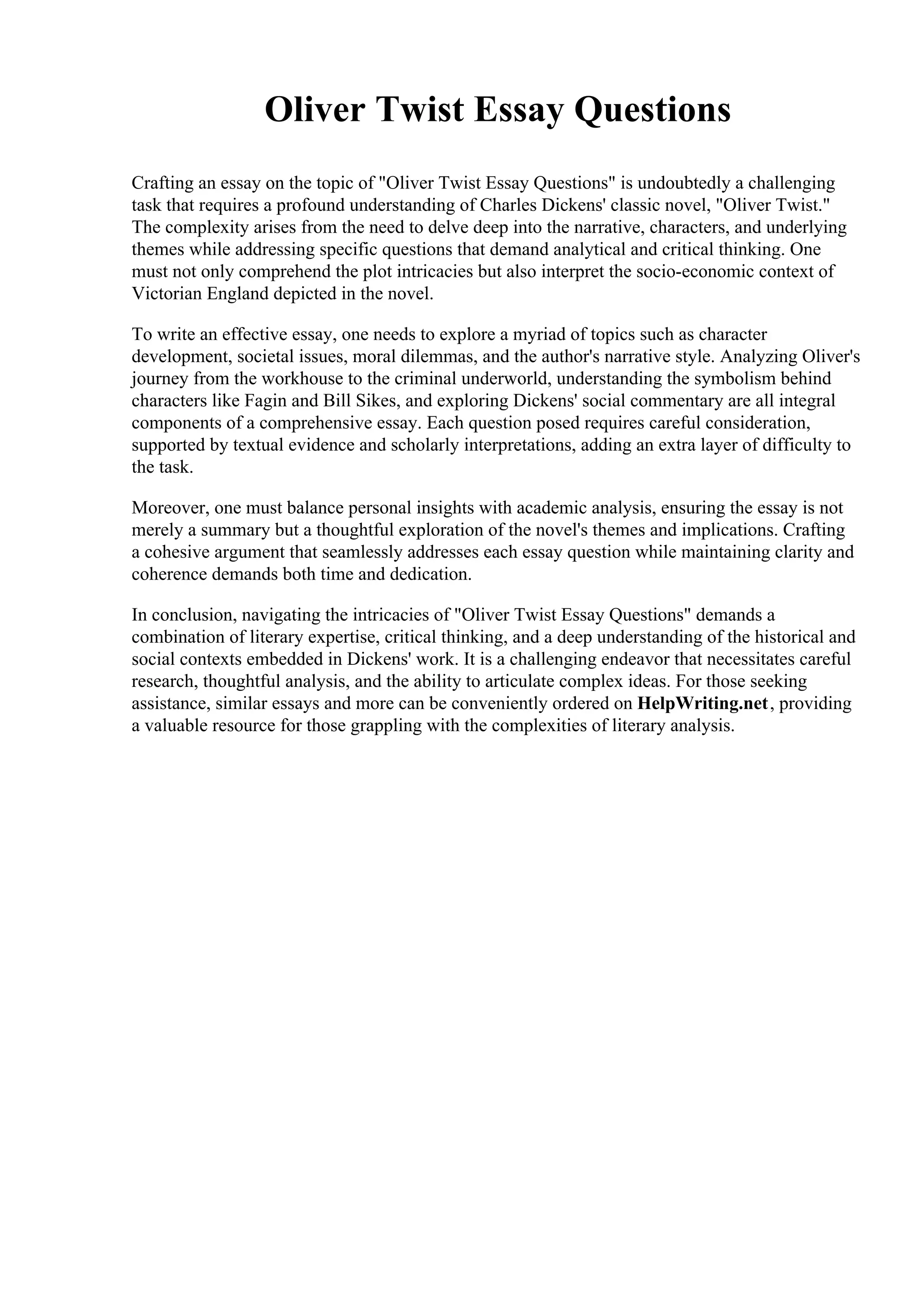 Oliver Twist Essay Questions.pdf