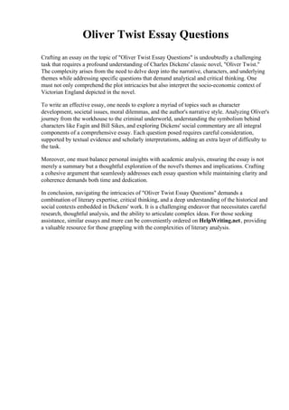 Oliver Twist Essay Questions.pdf