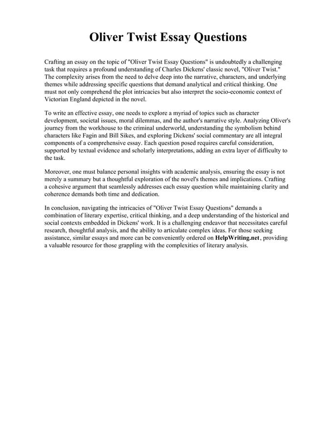 Oliver Twist Essay Questions.pdf