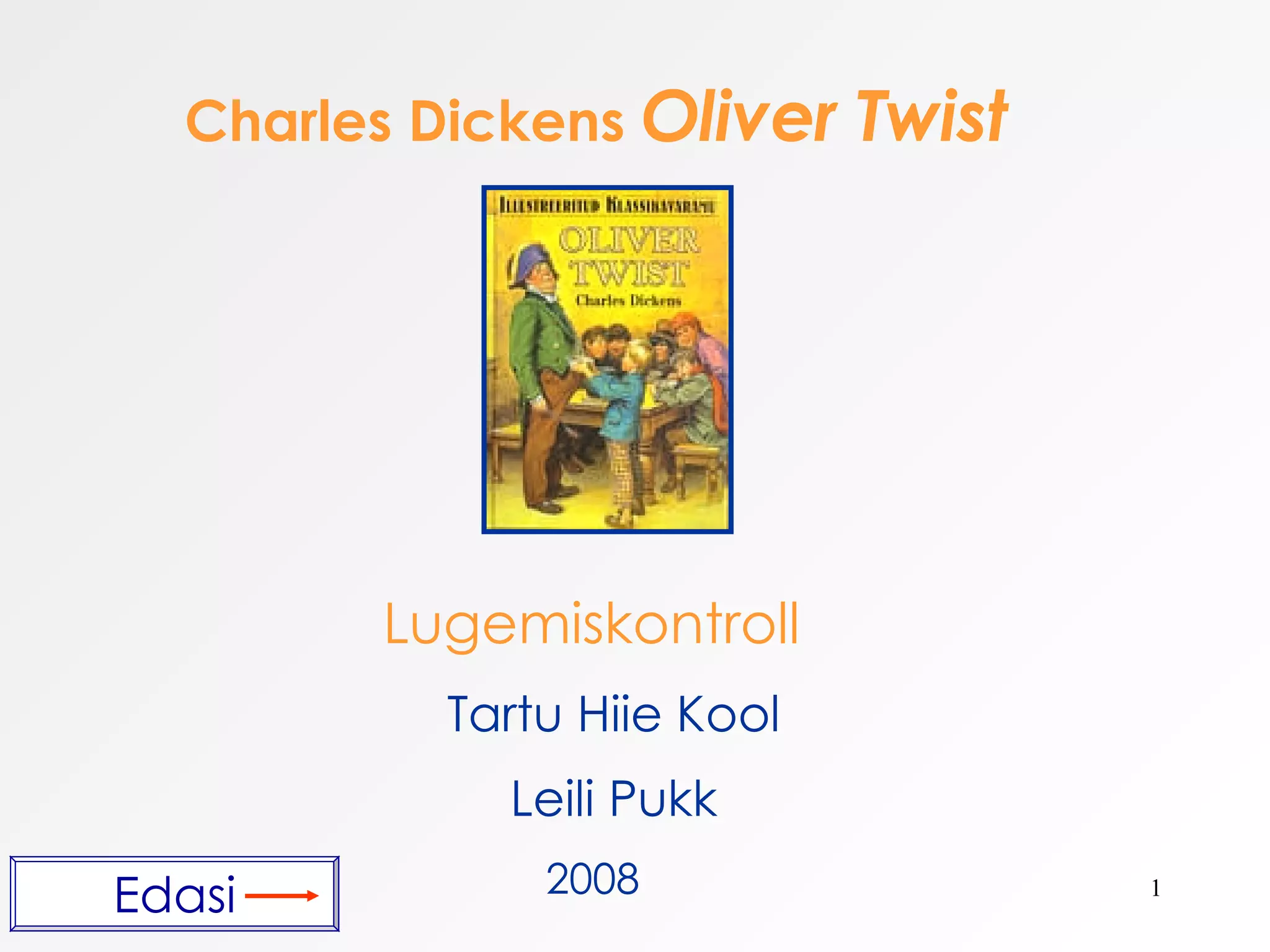 Oliver Twist Lug Kontr | PPT