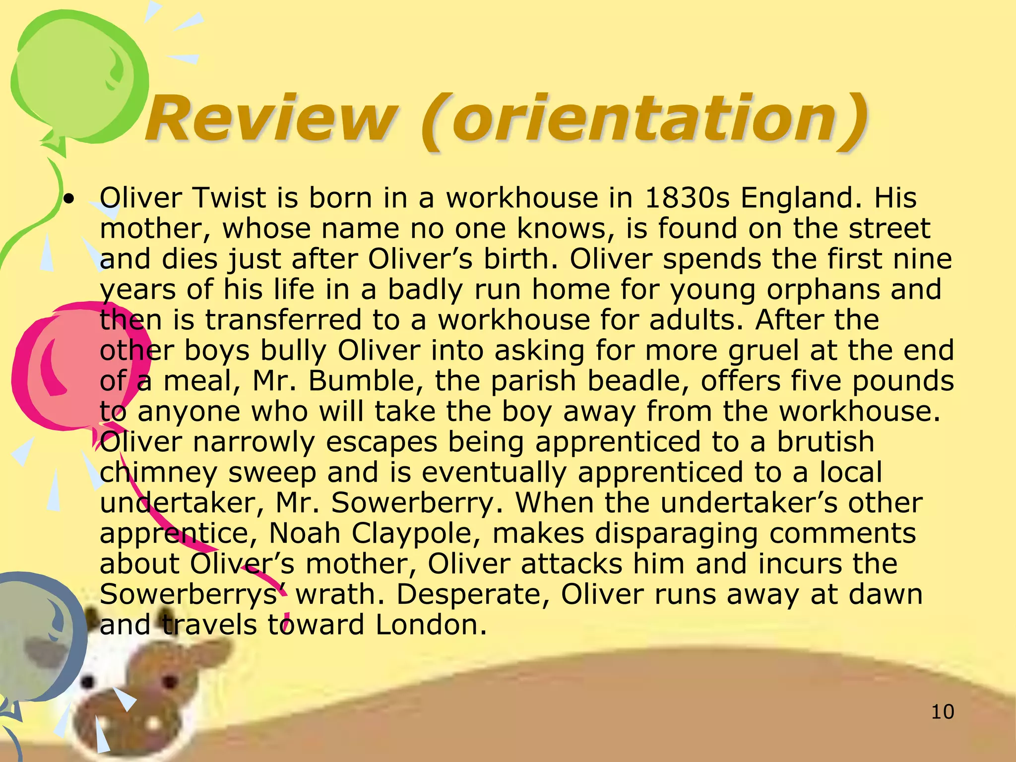 Oliver twist presentation | PPTX