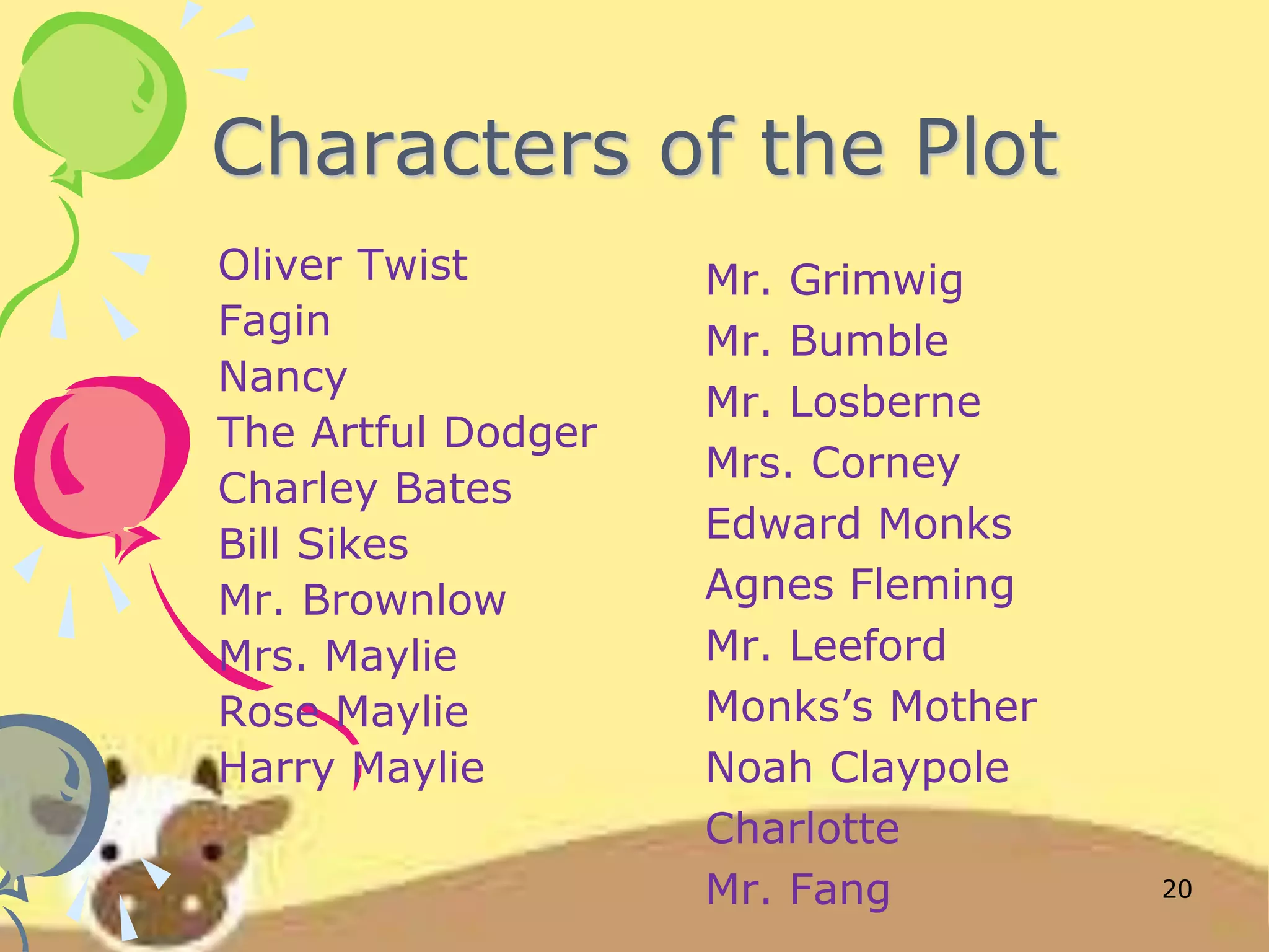 Oliver twist presentation | PPTX