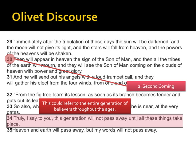 The Olivet Discourse | PPTX
