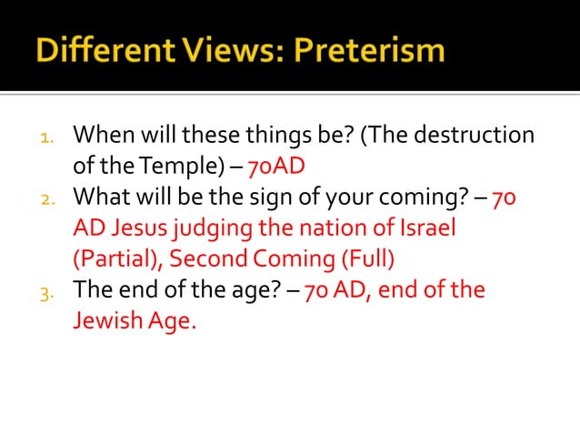 The Olivet Discourse | PPTX