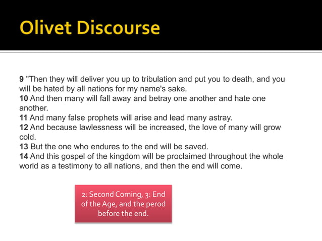 The Olivet Discourse | PPTX