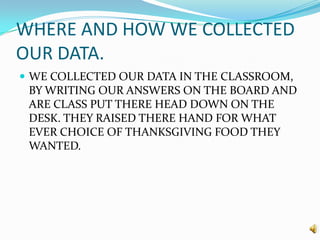 Block 1 What is Your Favorite Thanksgiving Food? | PPTX