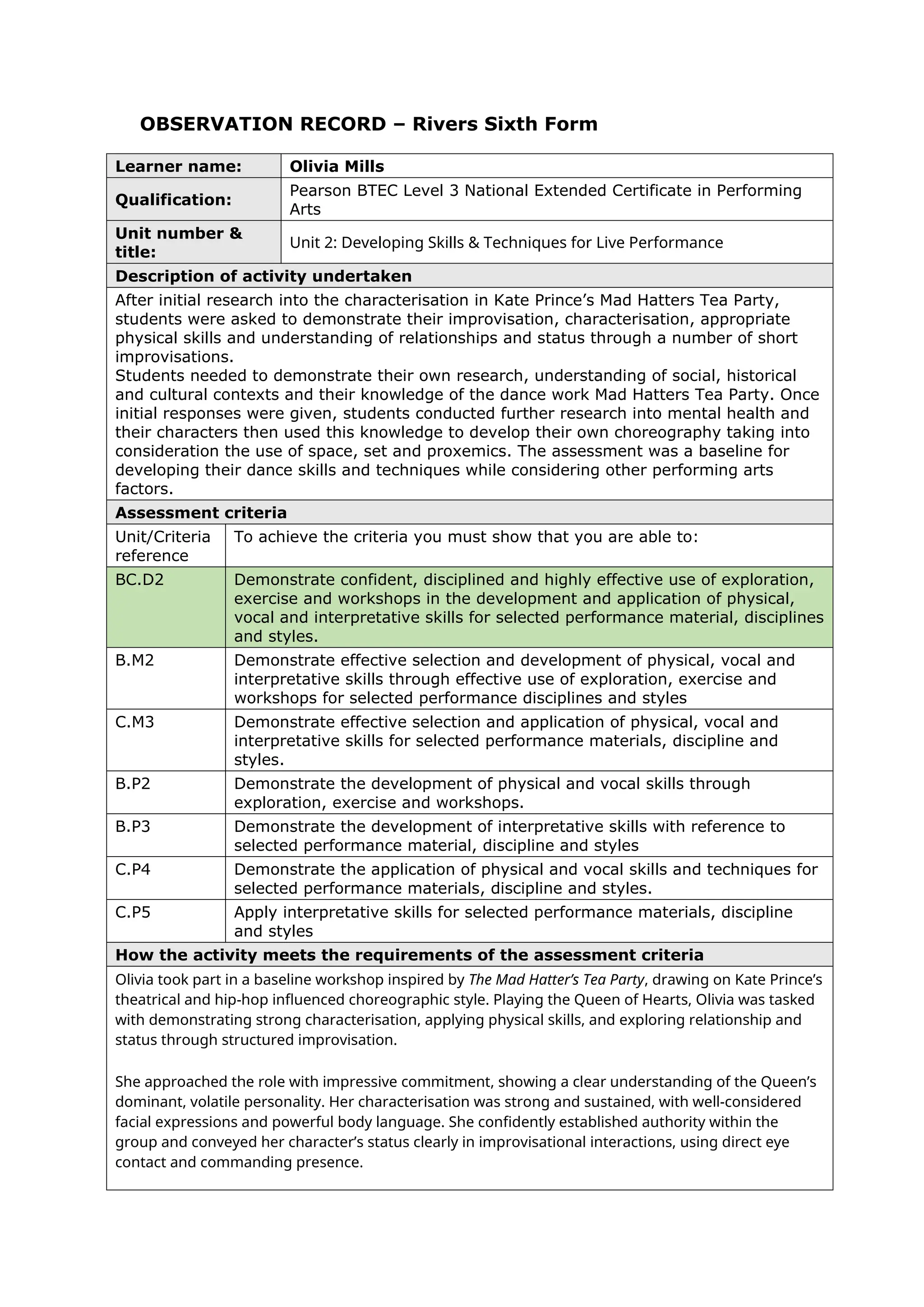 Olivia Mills - Observation Record - MHTP.docx
