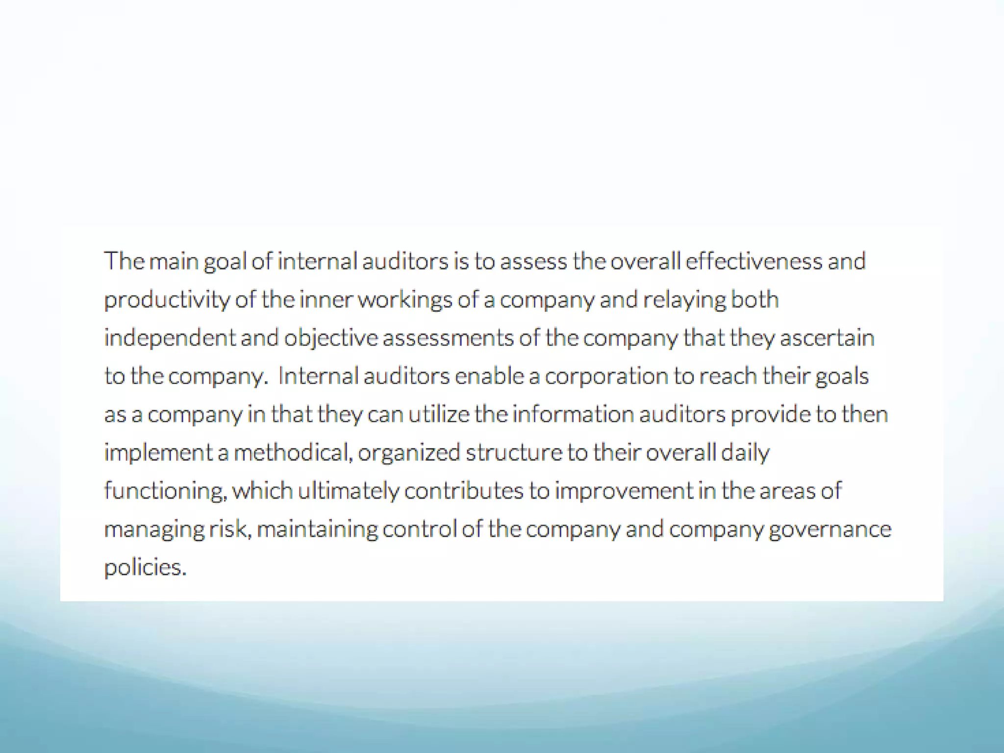 Internal Auditing & Types of Positions | PPTX