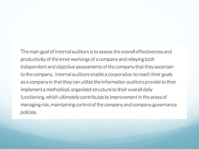 Internal Auditing & Types of Positions | PPTX