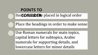 Writing an outline and its types. How to write an outline | PPTX
