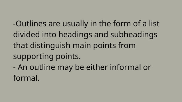 Writing an outline and its types. How to write an outline | PPT