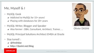 MySQL InnoDB Cluster - A complete High Availability solution for MySQL ...