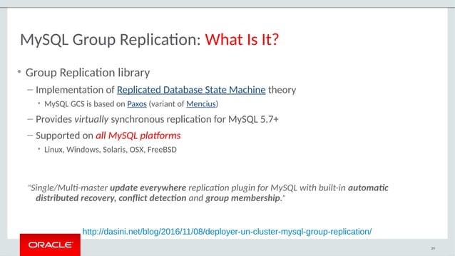 MySQL InnoDB Cluster - A complete High Availability solution for MySQL | PDF