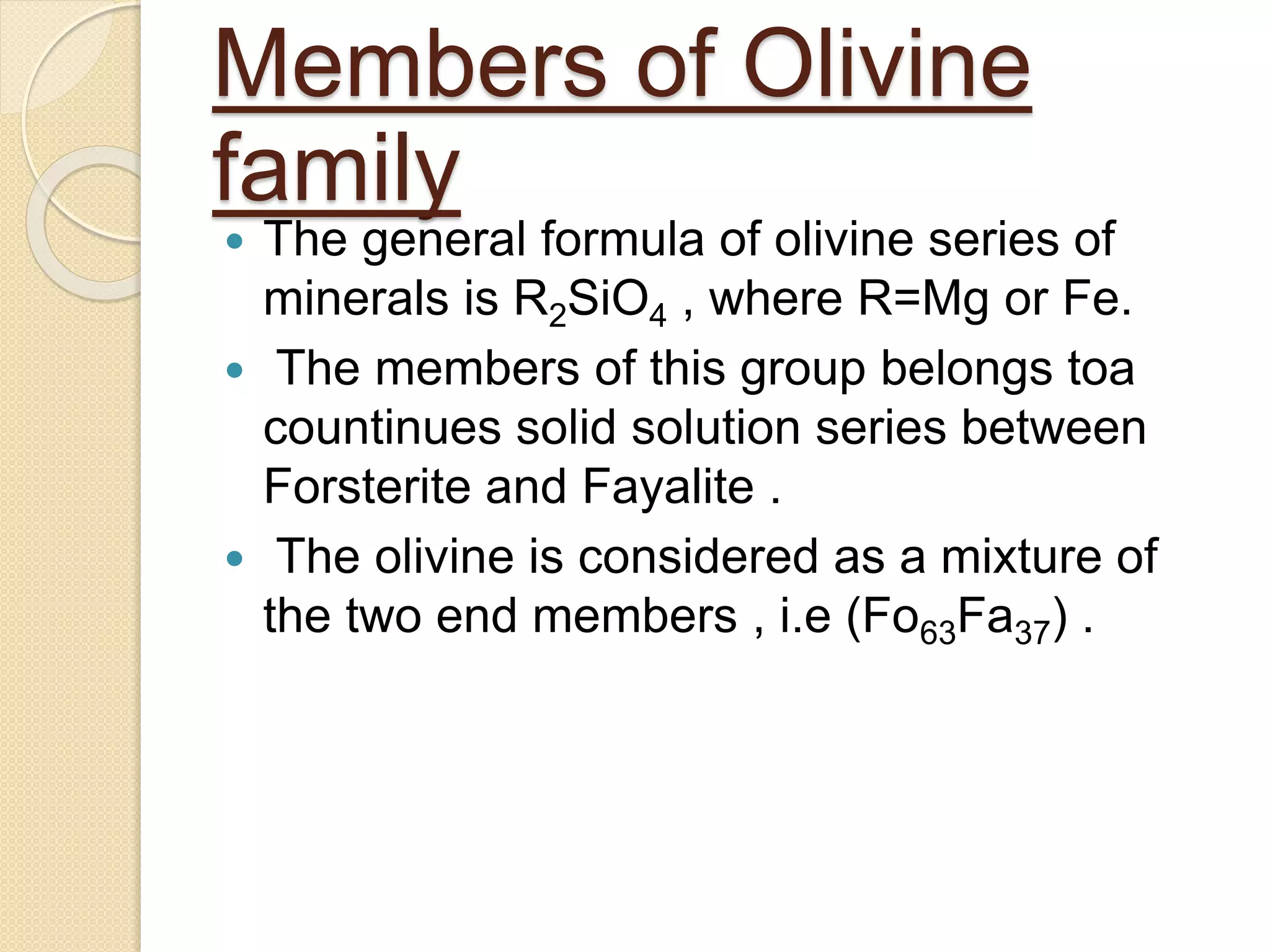 Structure of olivine and mica | PPTX