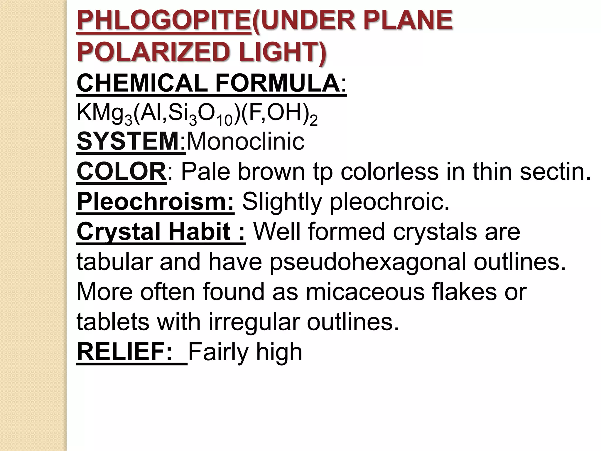Structure of olivine and mica | PPTX