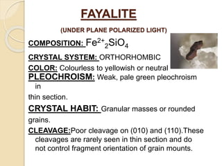 Structure of olivine and mica | PPTX