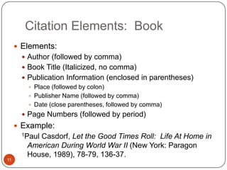 Olliff history research paper instructions | PPTX