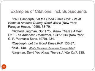 Olliff history research paper instructions | PPTX