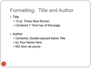 Olliff history research paper instructions | PPTX | Books and Literature