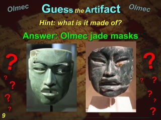 Olmec guesstheartifactgameengagingpp twithpicturescluesanswers | PPT