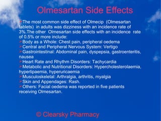 Olmecip (Olmesartan Medoxomil Tablets) | ODP