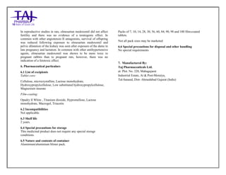 Olmesartan Tablets Taj Pharma SmPC | PDF