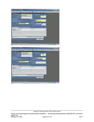 Olm implementation steps | DOC | Human Resources | Business