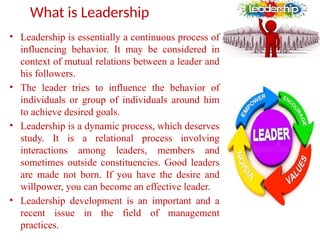 organization leadership power point presentation | PPTX