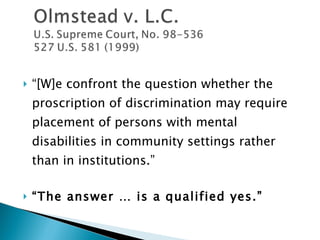 Olmstead Ppt | PPT