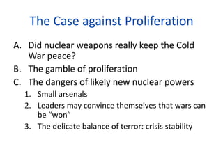 C12 - Nuclear Proliferation | PDF