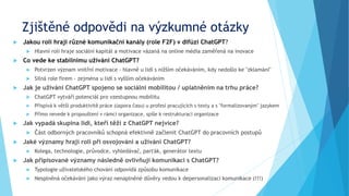 ChatGPT a sociální diferenciace | PPTX